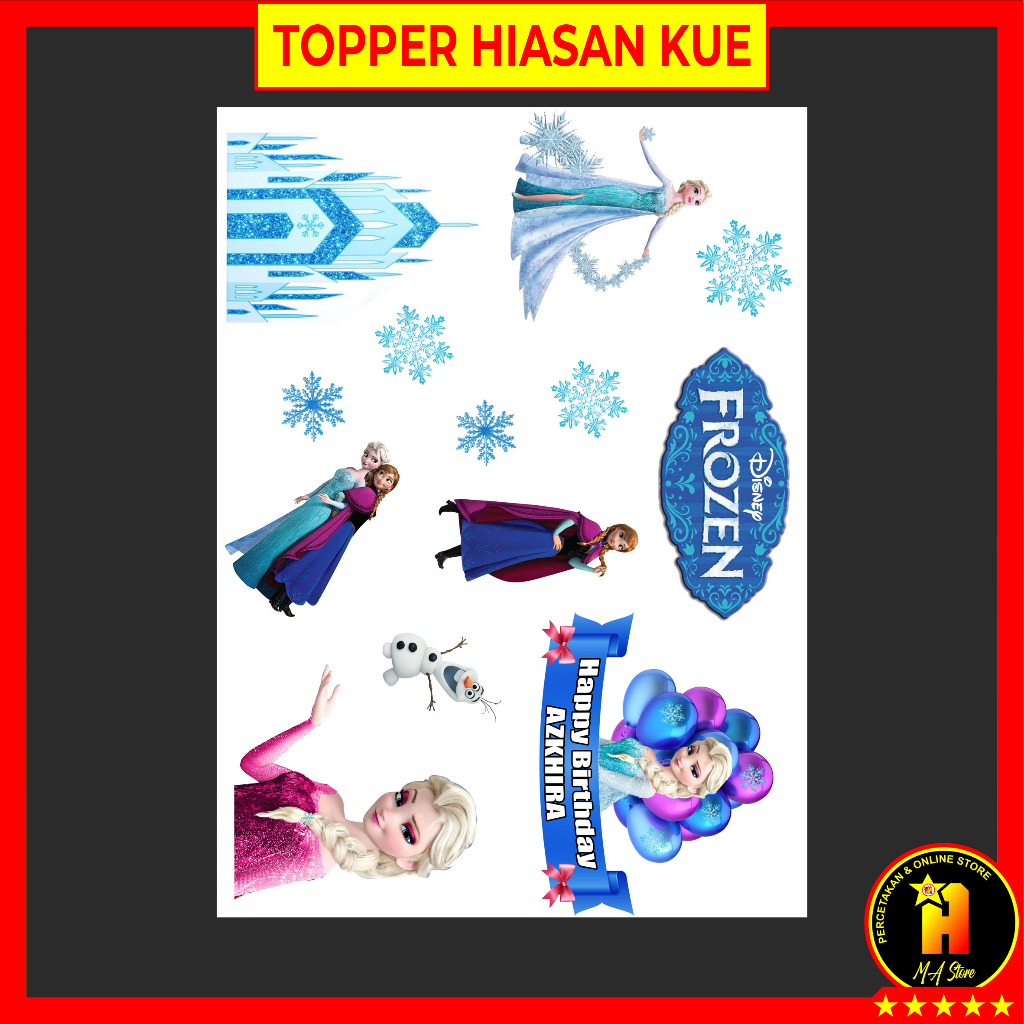 Jual Topper Karakter Frozen Elsa Hiasan Kue Cake Ulang tahun Acara ...