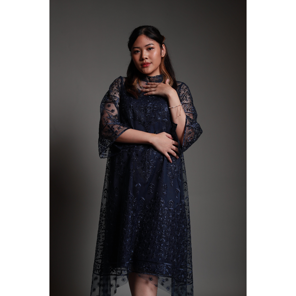 Jual AMAYA DRESS - DRESS PESTA BY ELAINE ATTIER | Shopee Indonesia