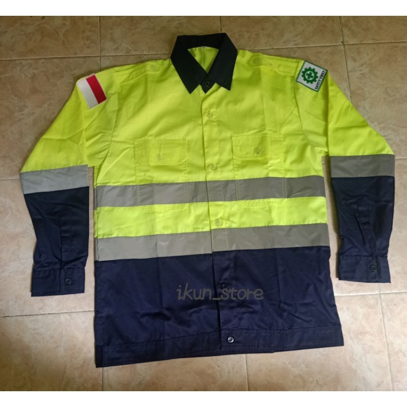 Jual baju seragam safety proyek tambangan Caterpillar katelpak ...