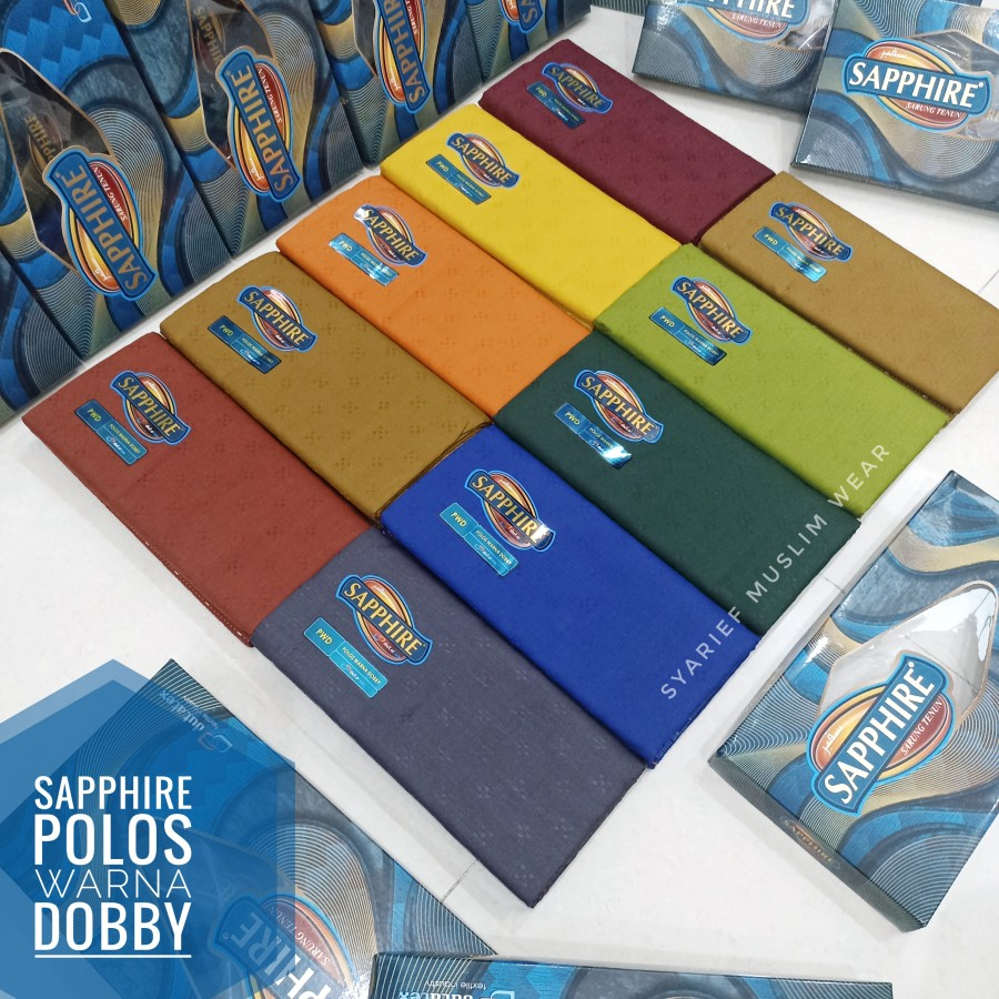 Jual Sarung Sapphire Hitam Polos - Sarung Sapphire Dewasa Hitam Polos ...