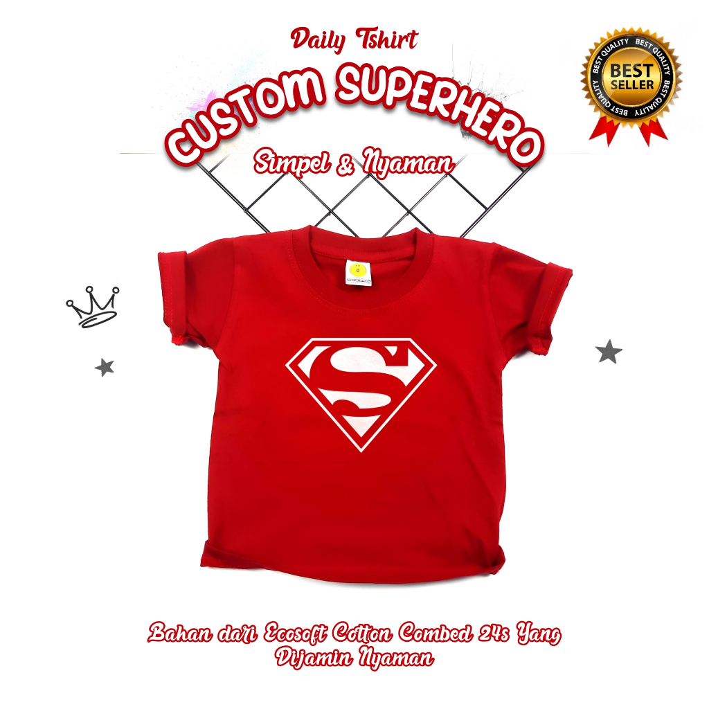 Jual ENZO Kaos Custom Anak & Dewasa Superhero | Baju Atasan Couple ...
