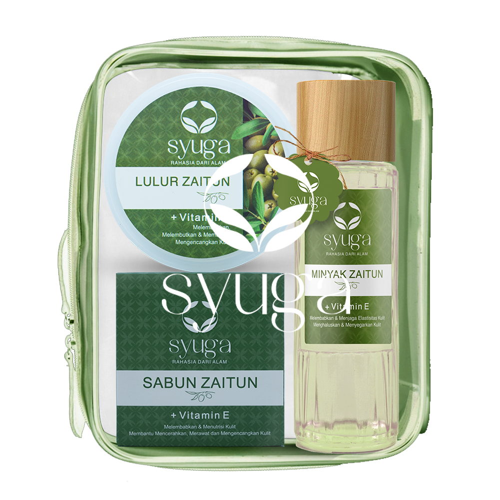 Jual Paket Pouch Syuga Minyak 150ml + Lulur 100gr + Sabun 100gr ...