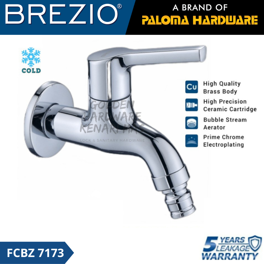Jual BREZIO FCBZ 7173 Kran Untuk Selang Taman Tembok Chrome | Shopee ...