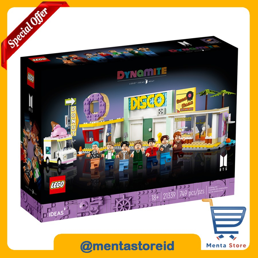 Jual LEGO Ideas 21339 BTS Dynamite Disco Donut Boy Band Songs Kpop ...