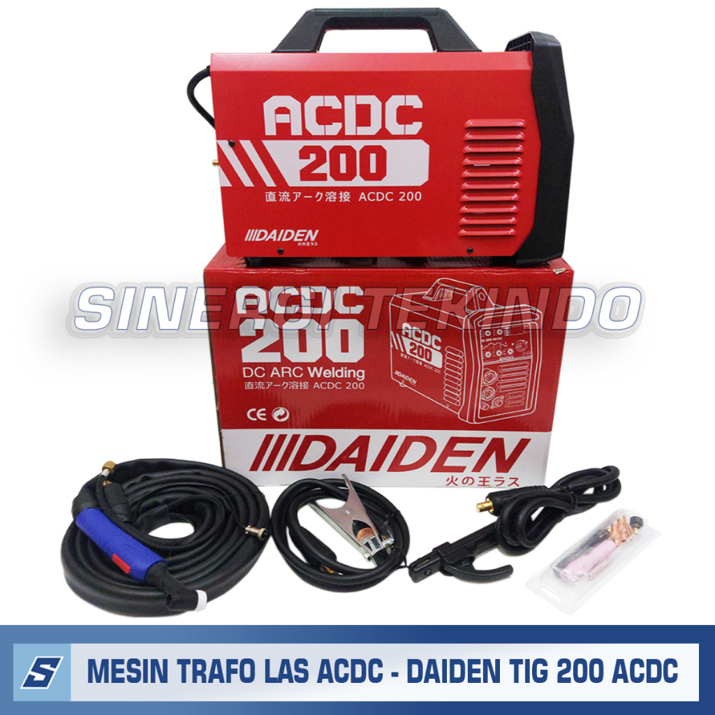 Jual Mesin Las Trafo Las Argon TIG AC/DC - DAIDEN Travo ACDC TIG 200 AC ...