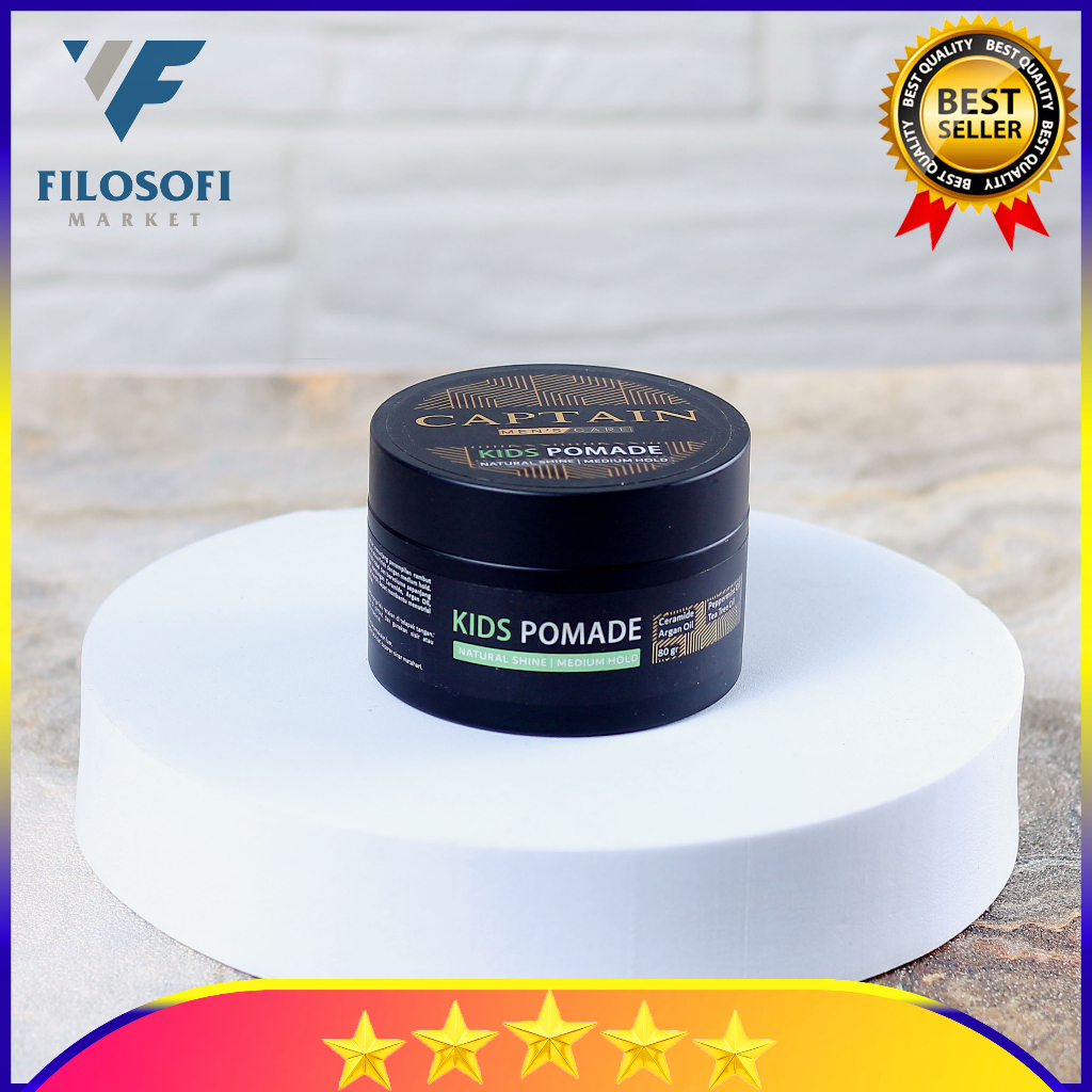 Jual Pomade ORIGINAL Captain Kids Clay untuk anak tanpa pewarna buatan ...