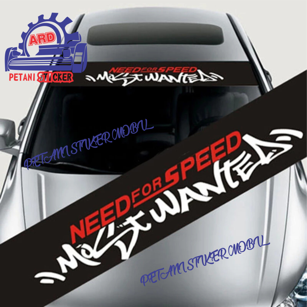 Jual STIKER STICKER MOBIL KACA DEPAN NEED FOR SPEED PELINDUNG MATAHARI ...