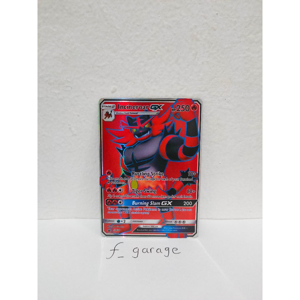 Jual Incineroar GX SR Full Art Hologram Pokemon Card Kartu TCG English ...