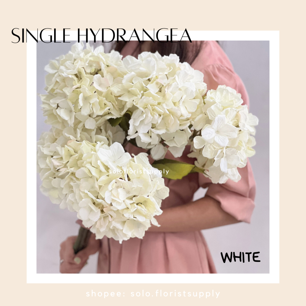 Jual 61CM SINGLE HYDRANGEA Bunga artificial hydrangea bunga hidrangea ...