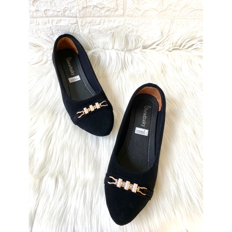 Jual Sepatu balet wanita hitam variasi lebah sepatu viral 2022 ...