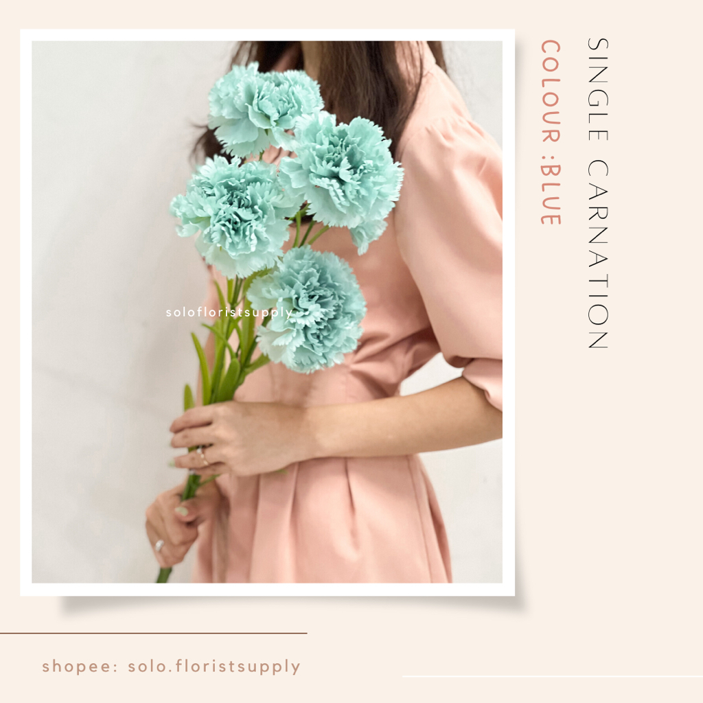 Jual SINGLE CARNATION BOUQUET X6 ARTIFICIAL FLOWER BUNGA PALSU BUNGA ...