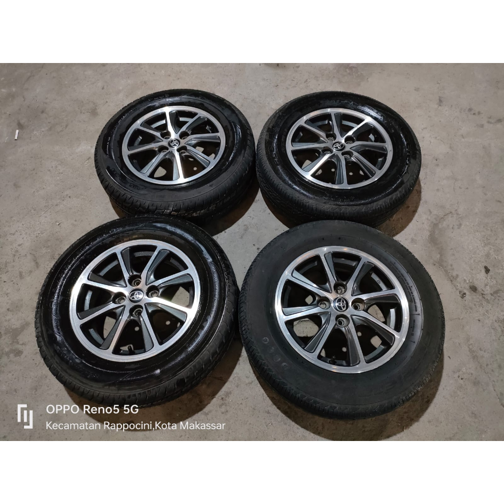 Jual Velg Mobil Bekas Ring 14 STD CALYA R14 Lebar 5 Lubang 4 Offset 45 BAN 185 70 R14 | Shopee ...
