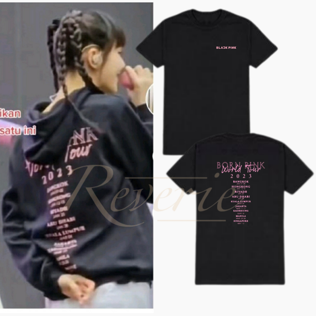 Jual KAOS TSHIRT LISA BLACKPINK BORN PINK WORLD TOUR 2023 CONCERT NEW ...