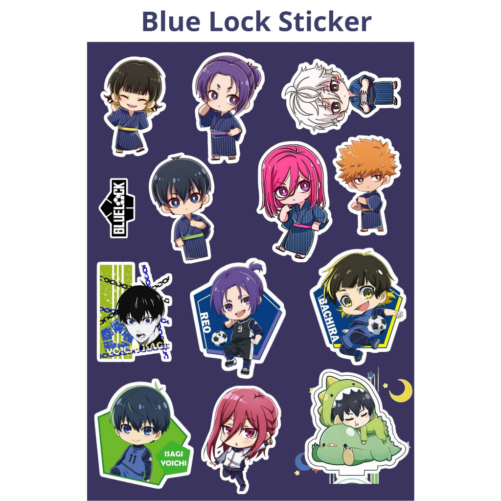 Jual Sticker BLUE LOCK anime chibi aesthetic custom | Shopee Indonesia