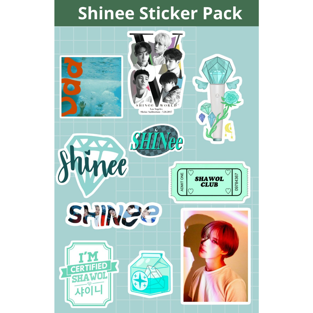 Jual Sticker SHINEE shawol aesthetic kpop custom | Shopee Indonesia