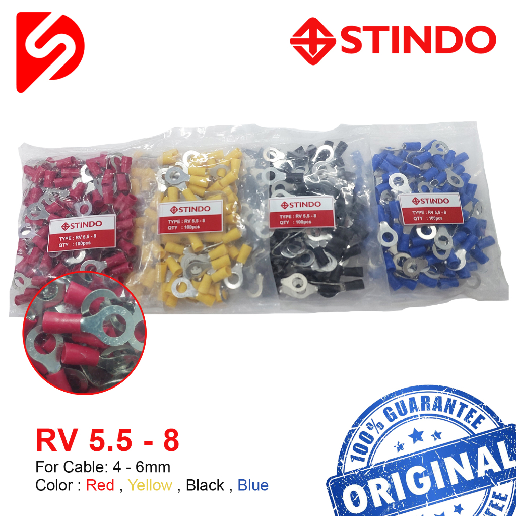Jual Skun O 5.5-8 RV5.5-8 Skun Kabel Ring Terminal 6mm RV5,5-8 6mm | Shopee Indonesia