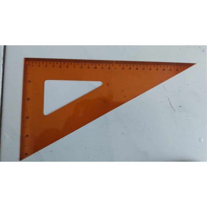 Jual MISTAR SEGITIGA 23 CM PLASTIK PENGGARIS SIKU SUDUT STAR | Shopee ...