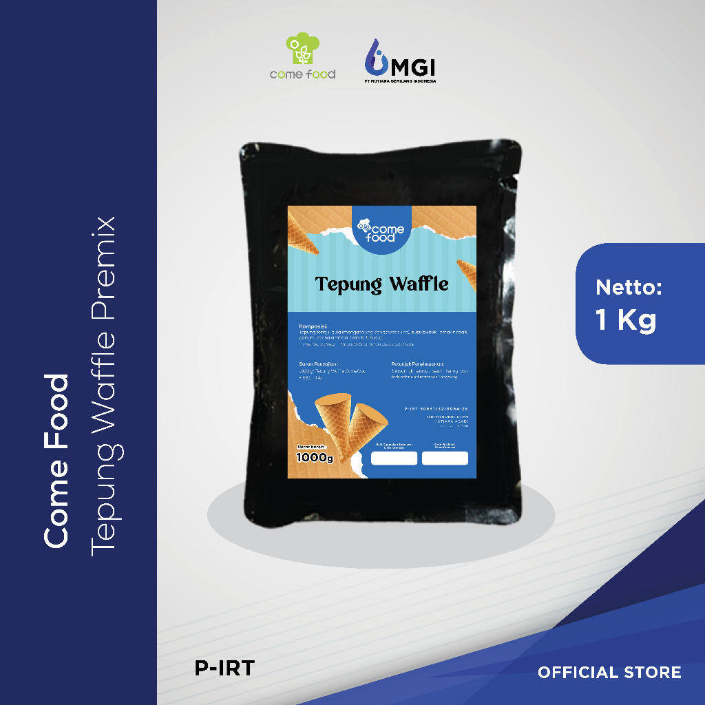 Jual Mutiaragemilang.id Comefood Premix waffle Cone Powder / Cone Es ...
