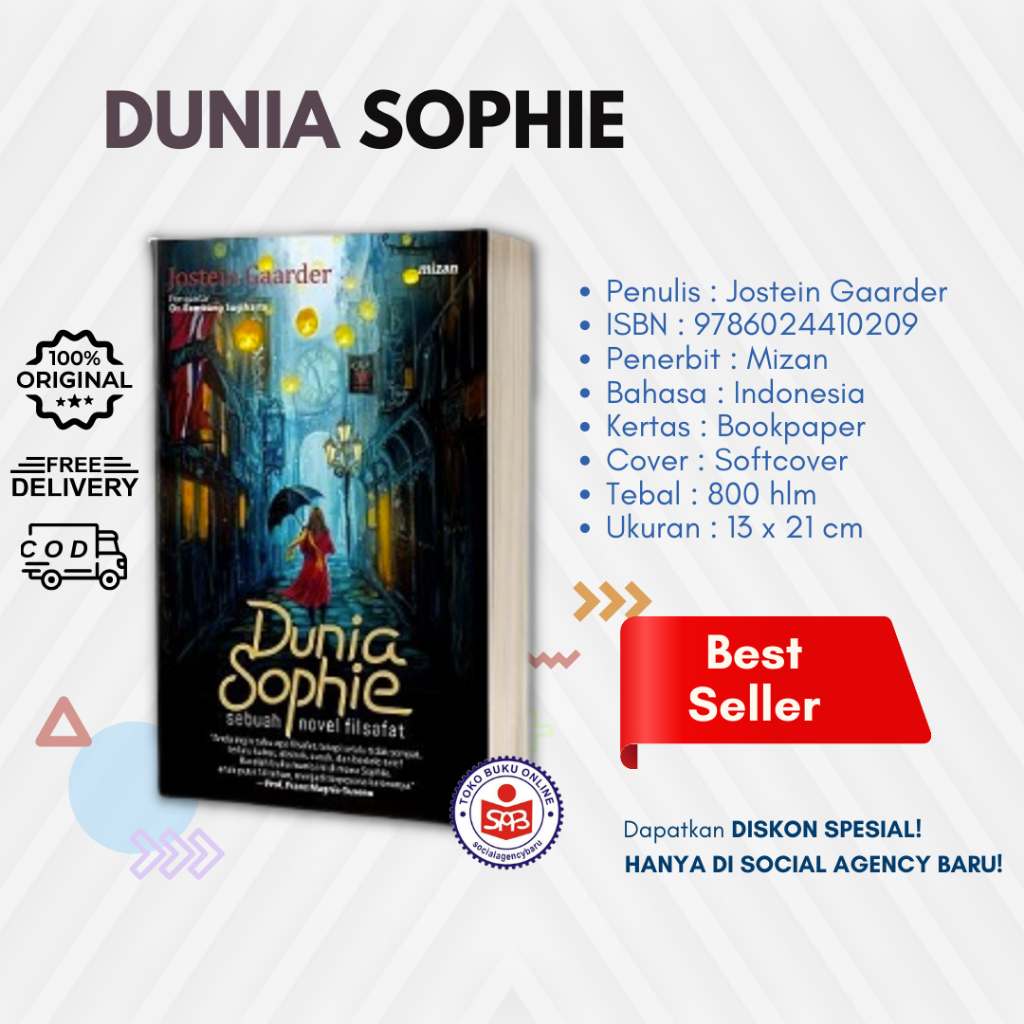 Jual Dunia Sophie Sebuah Novel Filsafat - Jostein Gaarder | Shopee Indonesia