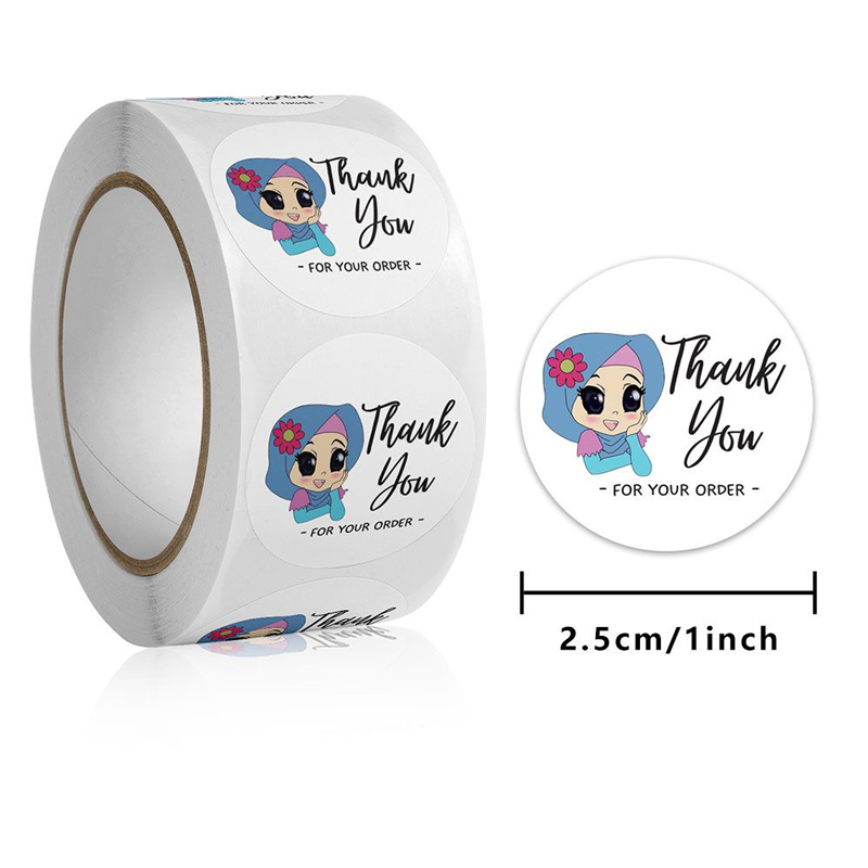 Jual 500 Pcs 1 Roll Stiker Label Thank You Stiker Terima Kasih