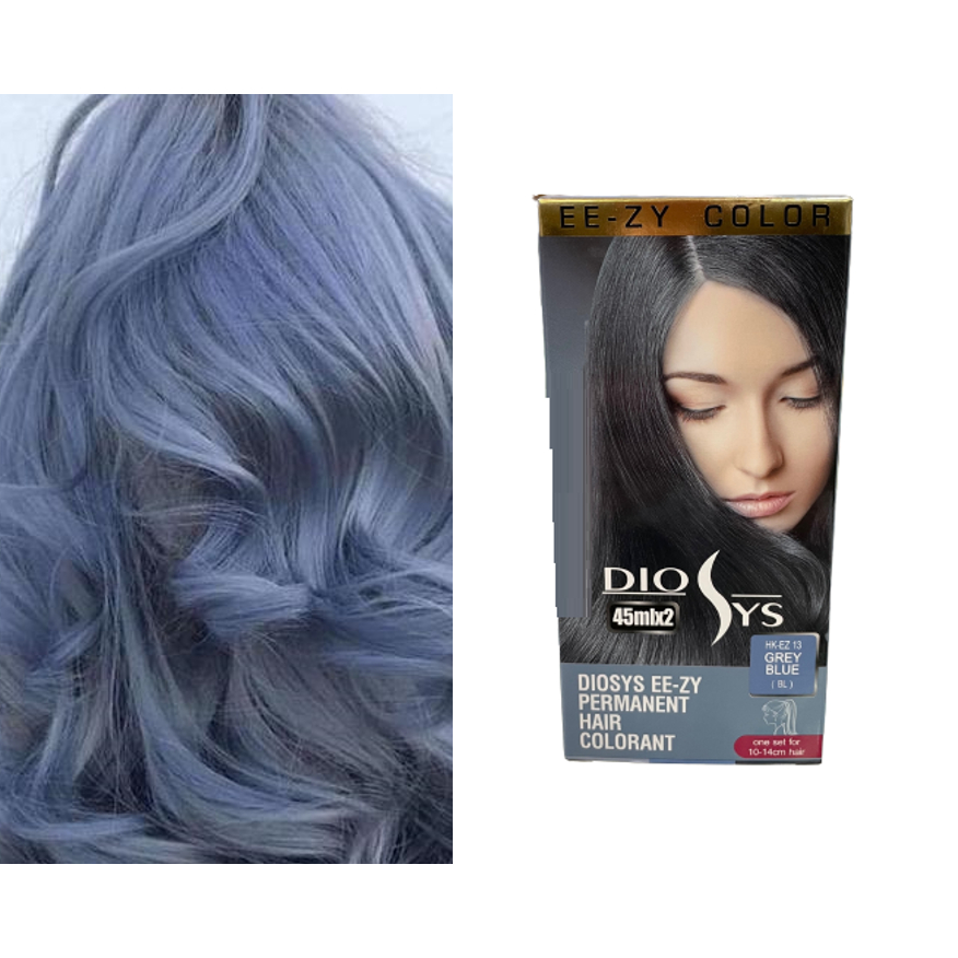 Jual Diosys Eezy Permanent Hair Colorant 45ml x 2 Grey Blue 13 | Shopee ...