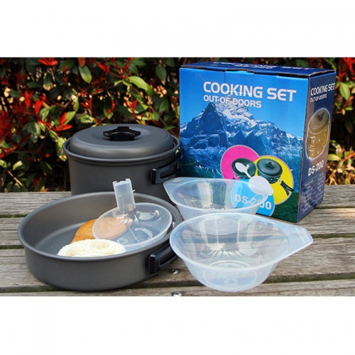 Jual Alat Masak Camping - Cooking Set Outdoor Set Panci Wajan Mangkuk ...