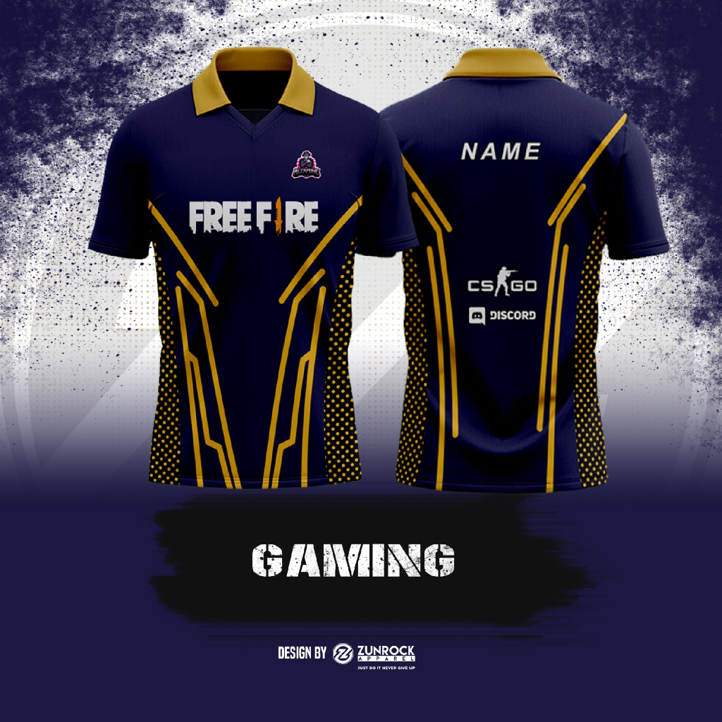 Jual Kaos Jersey Gaming eSport | PUBG FF ML AOV VG | Custom Logo ...