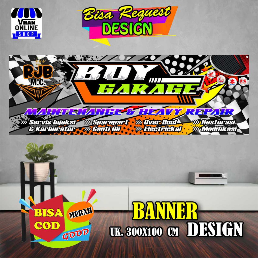 Jual Cetak Spanduk, Banner Bengkel, Sparepart Bengkel, Bagus Murah ...