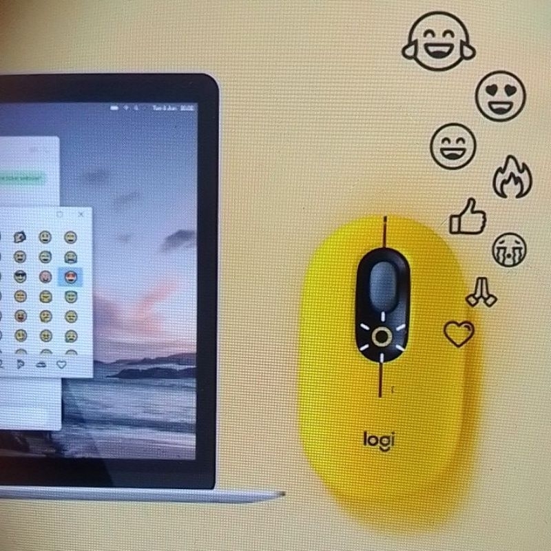 Jual Logitech pop mouse wireless mouse with customizable emoji | Shopee ...