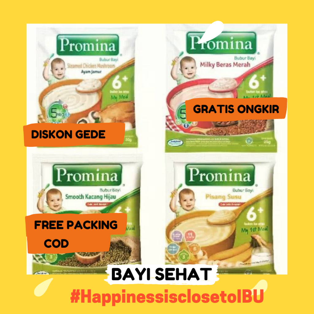 Jual BS Promina bubur bayi 2 sachet 20 gr/bubur MPASI/bubur bayi ...