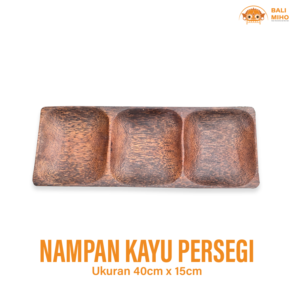Jual Tempat Saos Kayu Persegi panjang 40 cm - Wadah Sambal Kayu ...