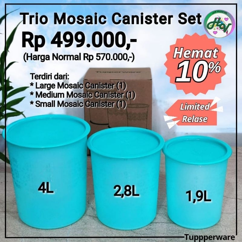 Jual rip set mosic tupperware (3) | Shopee Indonesia