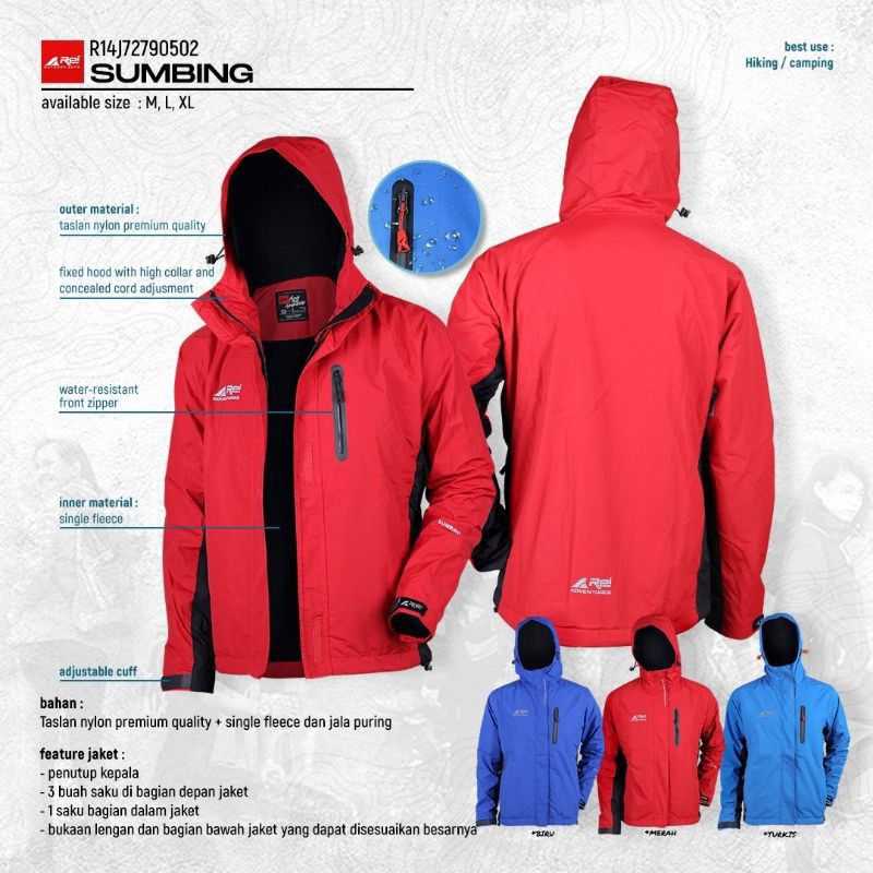 Jual Jaket Gunung Pria SUMBING AREI OUTDOORGEAR - Jaket Prasut Gunung ...