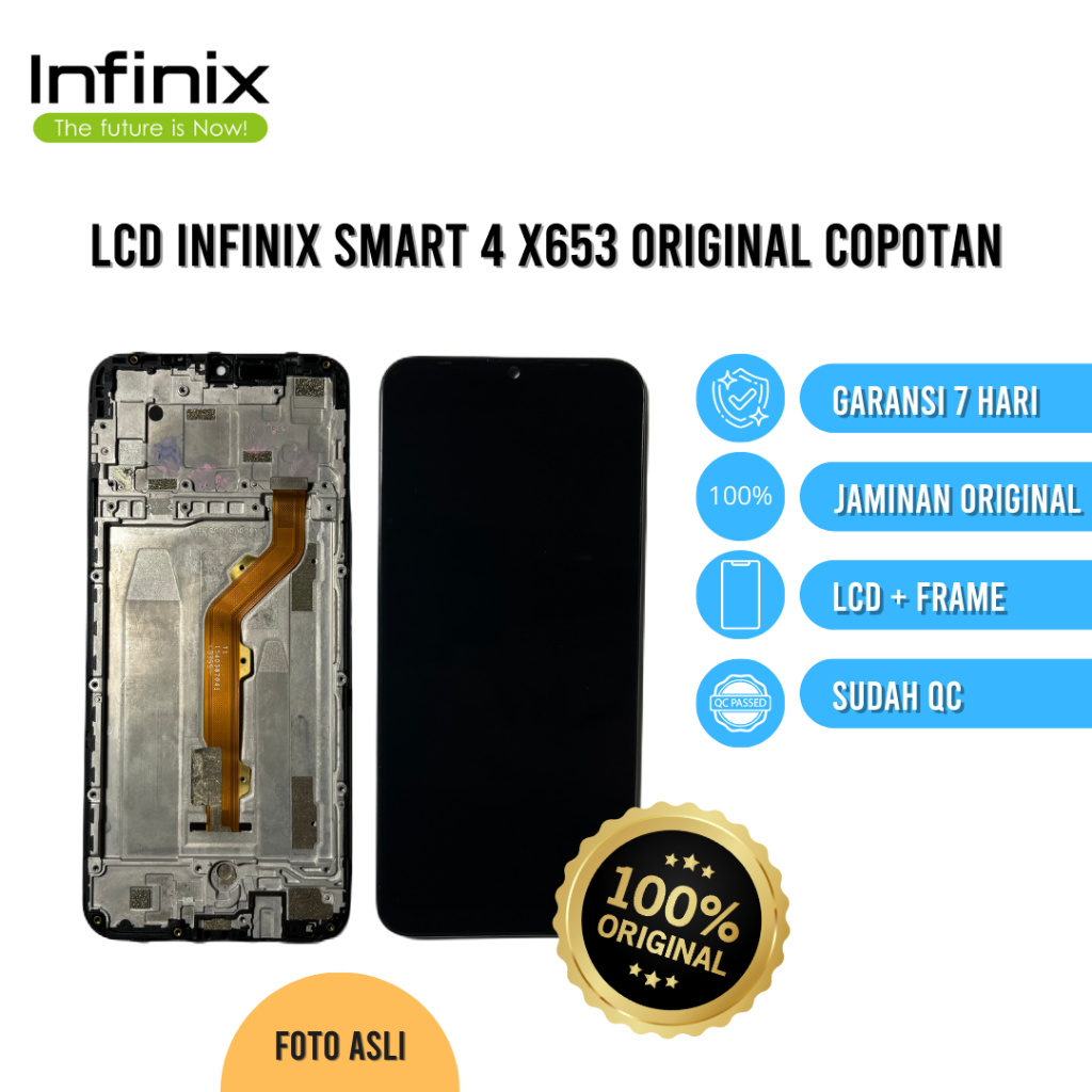 Jual LCD TOUCHSCREEN INFINIX SMART 4 X653 ORIGINAL CABUTAN | Shopee ...