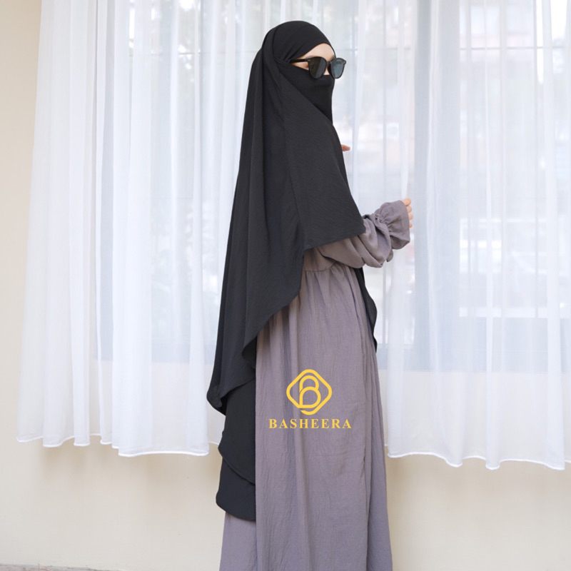 Jual BASHEERA LABEL KHADEEJAH SERIES- French khimar - french khimar ...