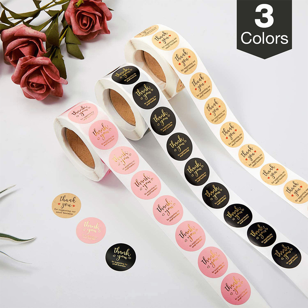 Jual Cod 500 Pcs 1 Roll Stiker Terima Kasih Sticker Thank You