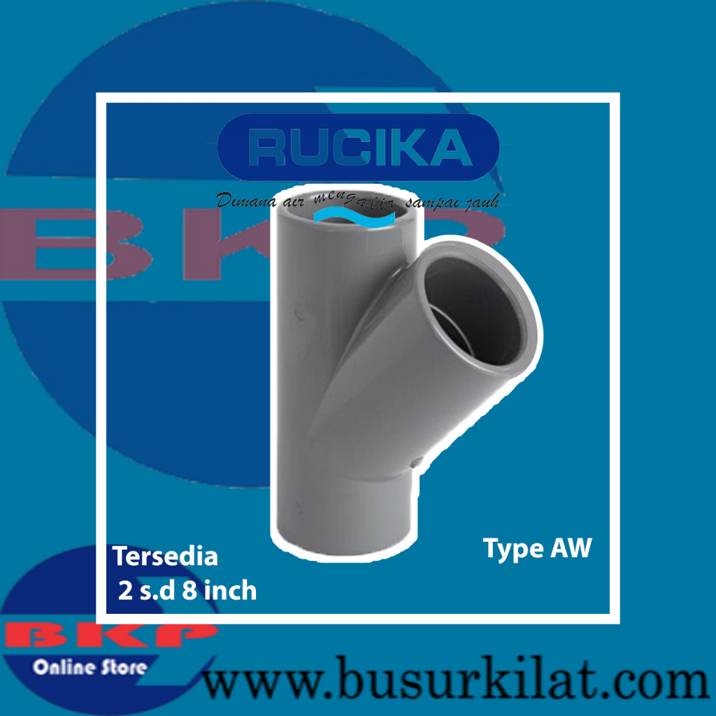 Jual Y Branch 3 Inch Pvc Rucika Aw / Y 45 Rucika / Y 3 Inch | Shopee ...