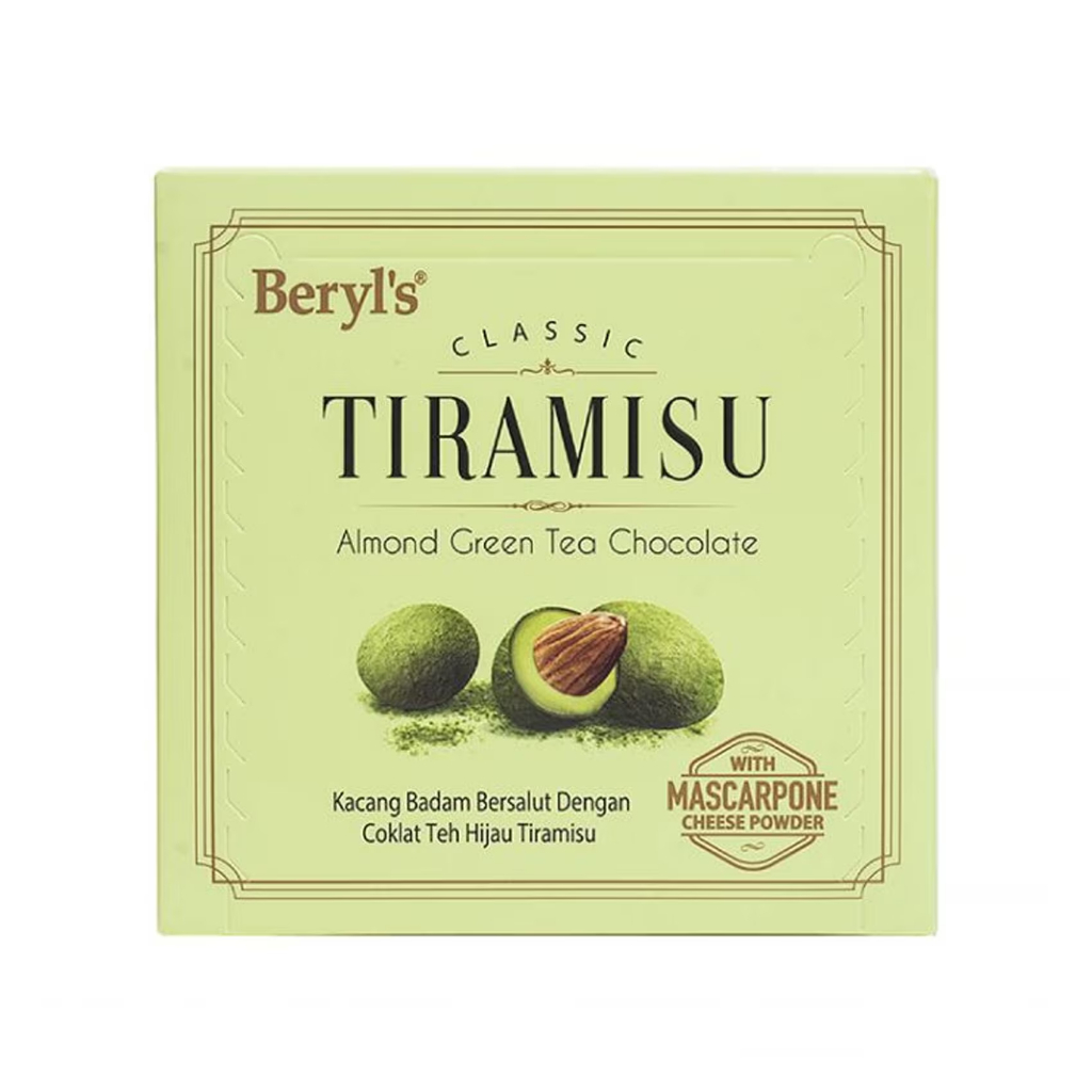Jual Beryls Tiramisu Almond Milk Chocolate / White Chocolate / Green ...