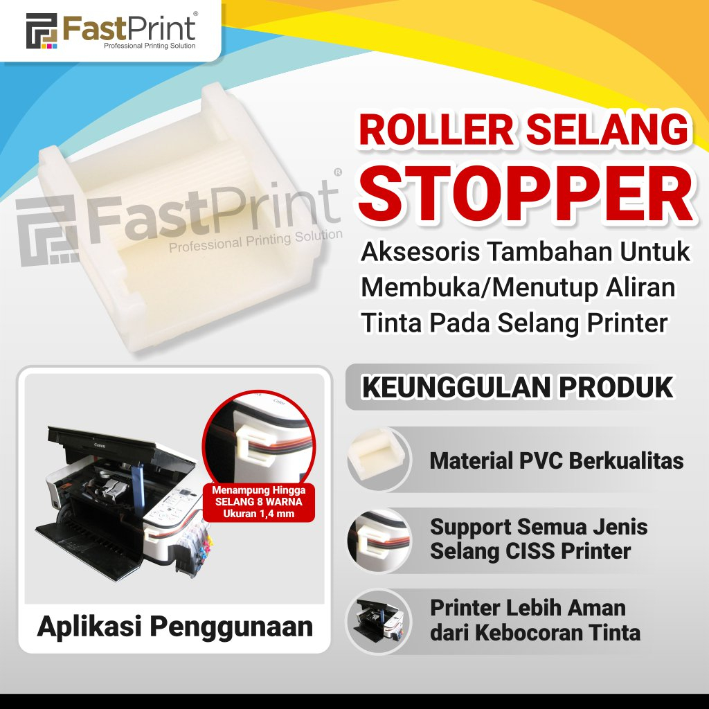 Jual Roller Selang Stopper Plus Double Tape Import Epson, Canon, Dan HP ...