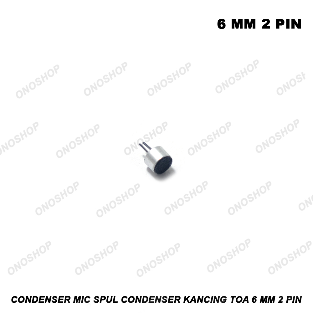 Jual Condenser Mic Spul Condenser Kancing Toa 6 mm 2 Pin | Shopee Indonesia