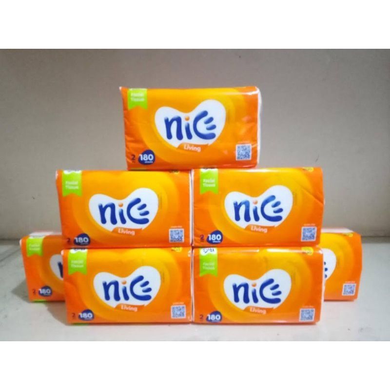 Jual NICE FACIAL TISSUE 180 SHEETS KEMASAN BARU | Shopee Indonesia
