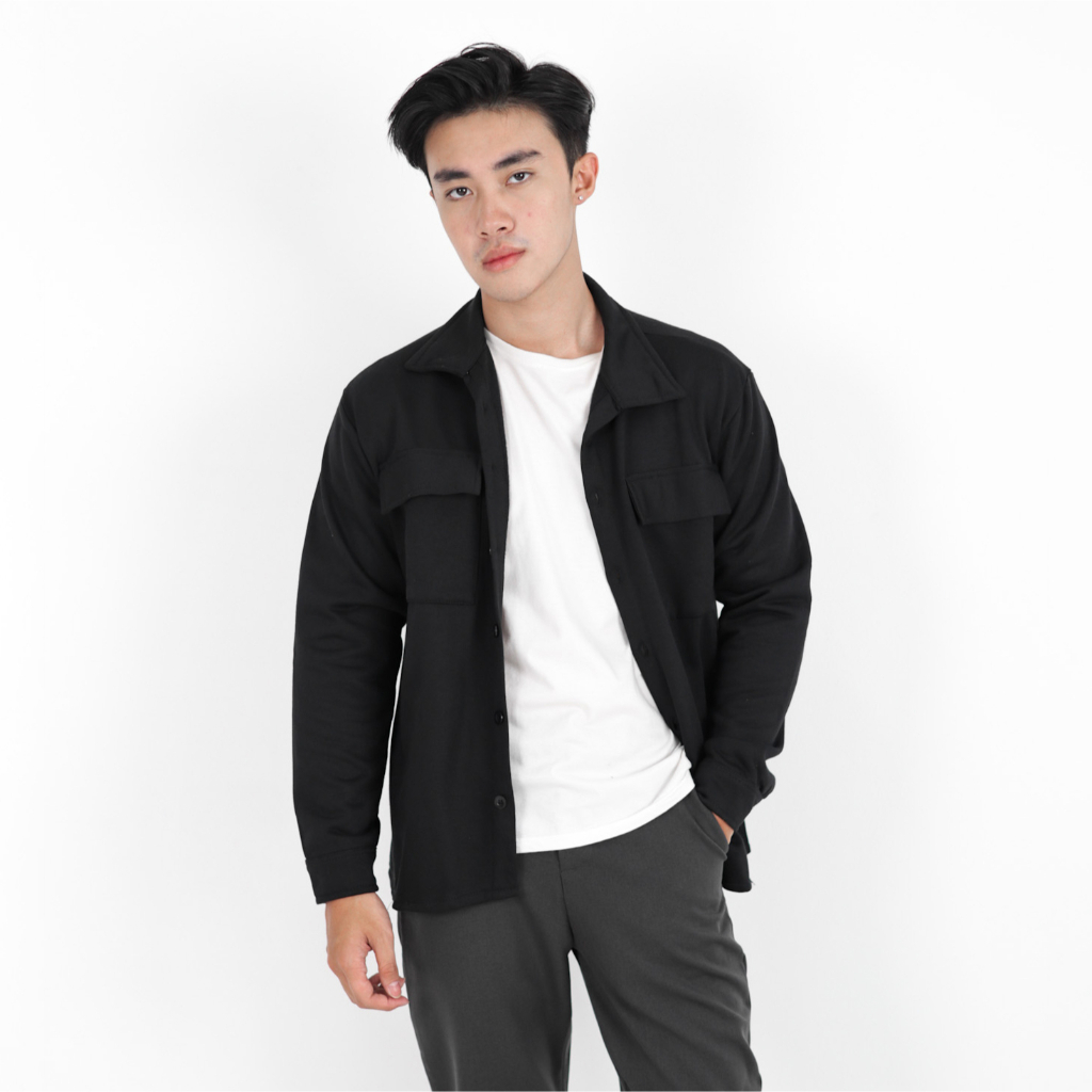 Jual MSMO Men Harry / Outer Cowo / Jaket Cowo / Baju Polos Lengan ...