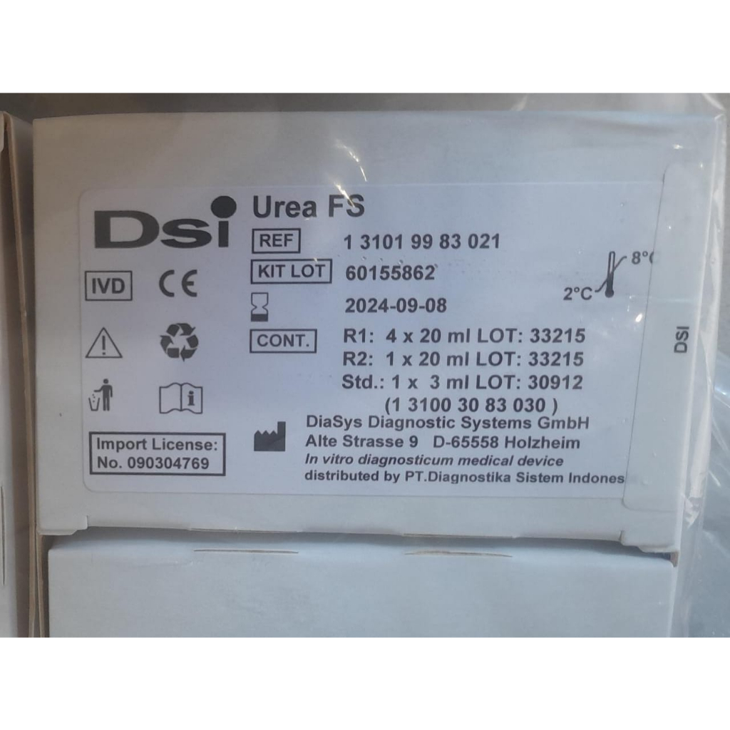 Jual DIASYS Urea FS 5x20ml Reagen Ureum / DSI Reagen UREA FS ED. 05/ ...