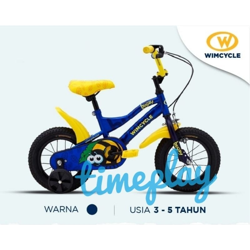 Jual Sepeda Anak Wimcycle Wim Cycle Bugsy 12 inch dengan Roda Bantu ...
