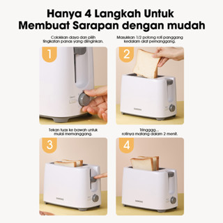 Jual Samono 500W Toaster Pemanggang Roti Listrik Bread Toaster 7 ...