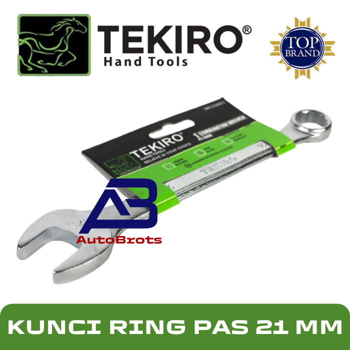 Jual TEKIRO Kunci Ring Pas 21 MM / Combination Wrench TEKIRO | Shopee Indonesia