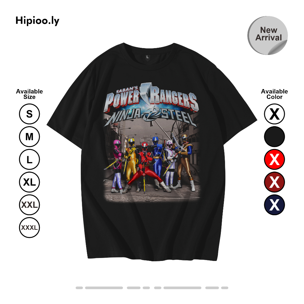 Jual KAOS POWER RANGERS NINJA STEEL | KAOS NOSTALGIA GENERASI 90AN ...