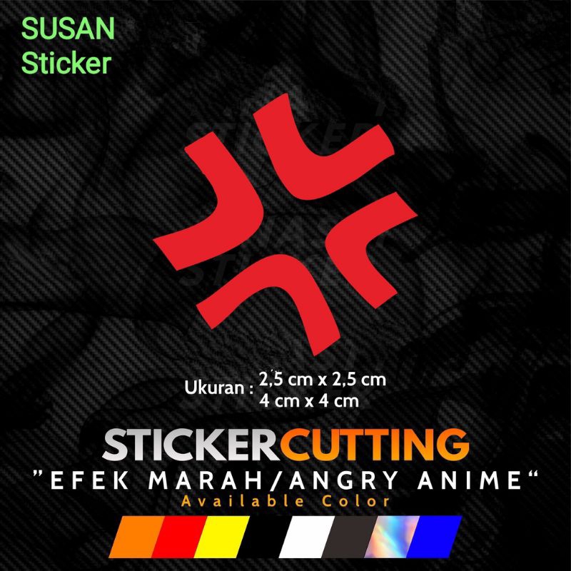 Jual STICKER STICKER CUTTING EFEK MARAH ANGRY NGAMUK EMOSI ANIME KARTUN ...