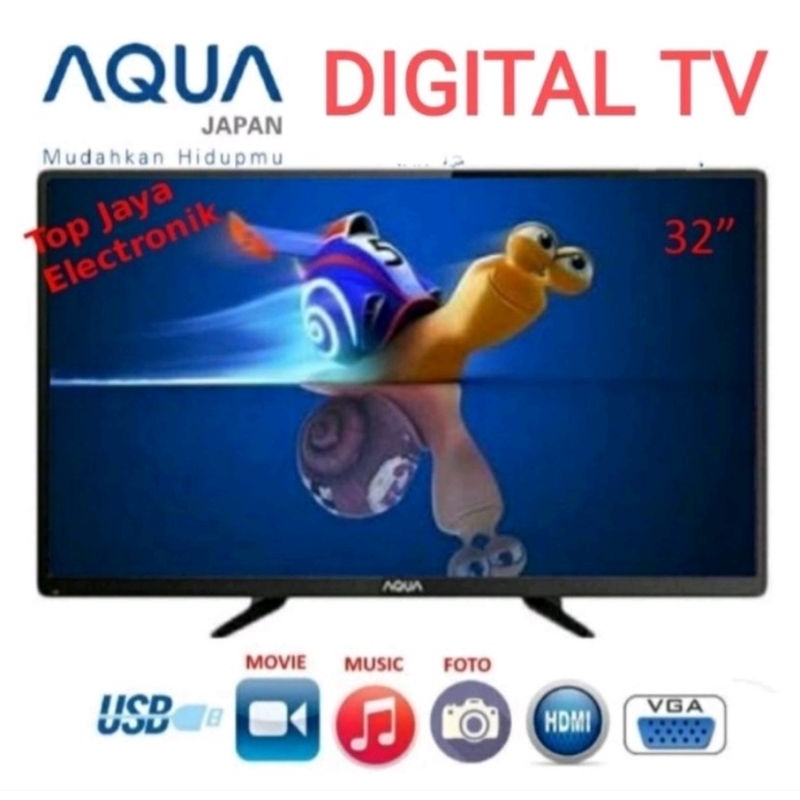 Jual LED TV AQUA 32 INCH DIGITAL TV LE32K70M NEW SERIES | Shopee Indonesia