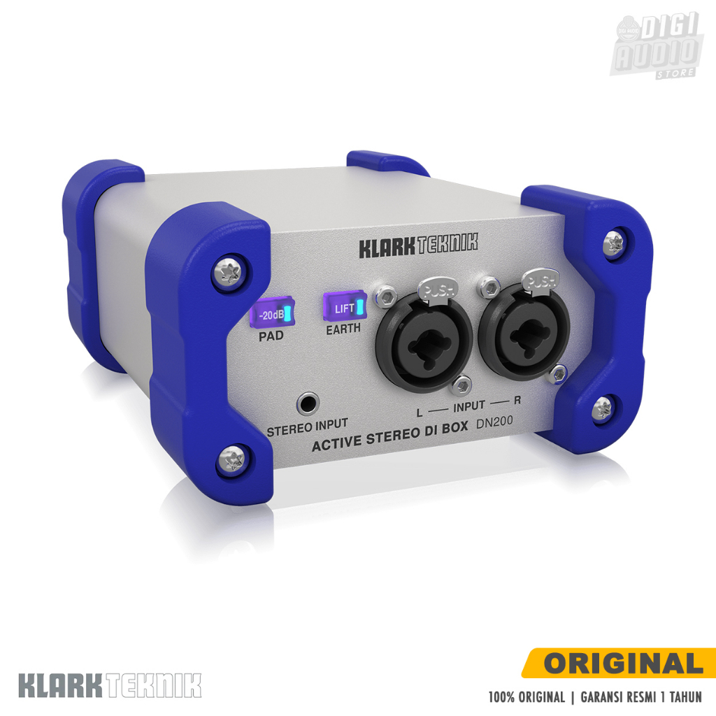 Jual KLARK TEKNIK DN200 V2 - 2 Channel Active DI Box with Phantom Power ...